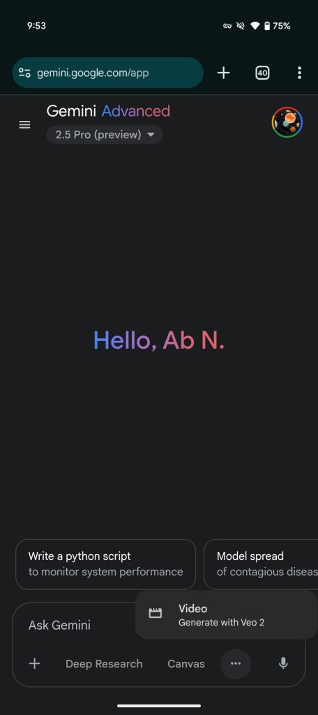 Gemini app rolling out prompt bar redesign on Android, iOS