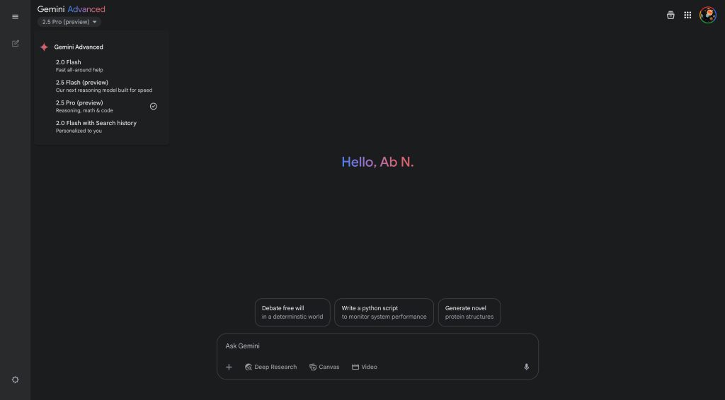 Google cleaning up the Gemini model picker