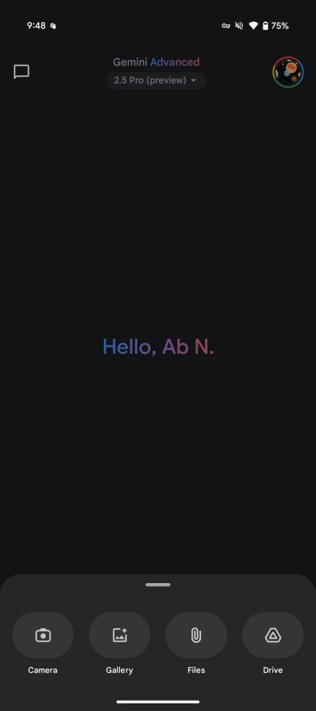 Gemini app rolling out prompt bar redesign on Android, iOS