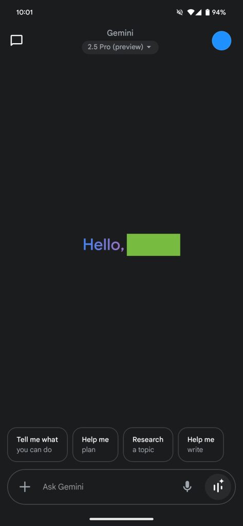 Gemini app rolling out prompt bar redesign on Android, iOS