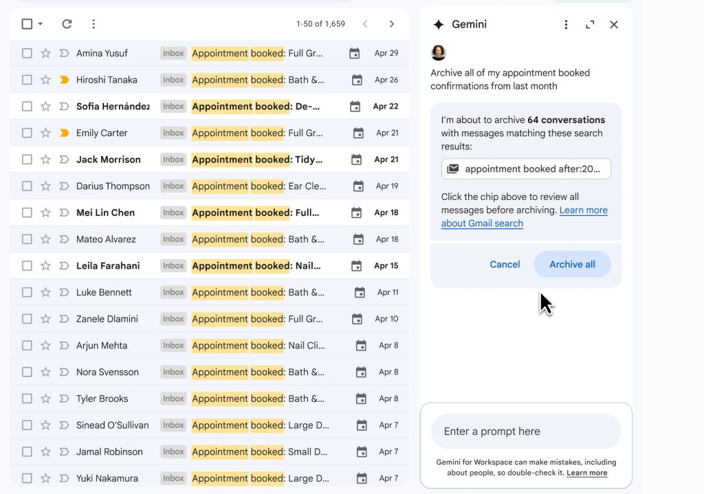 Gmail gets personalized smart replies, Google Vids adds AI avatars