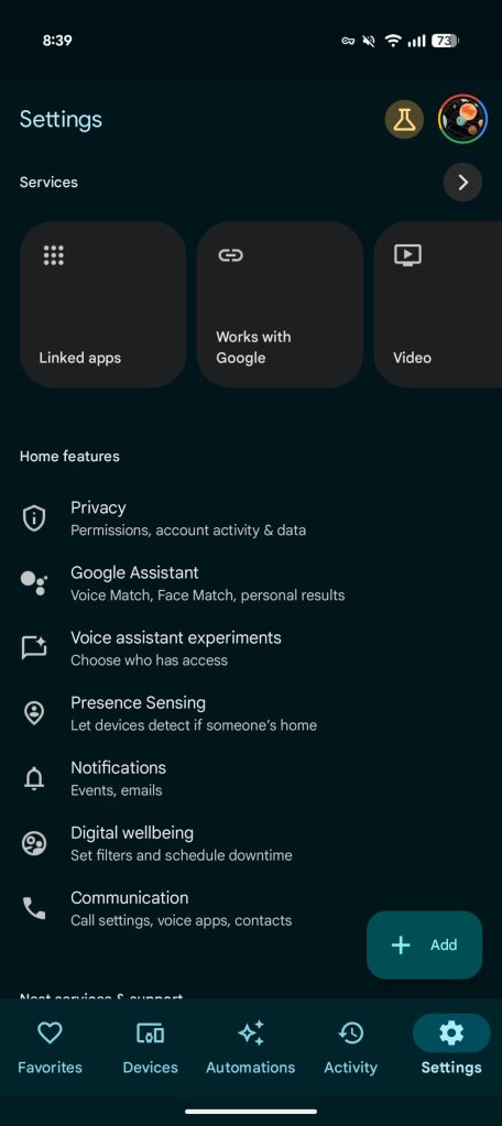 Google Home adds ‘Voice assistant experiments’ setting for Gemini