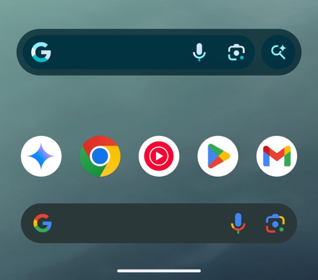 Google redesigning the Search bar widget on Android