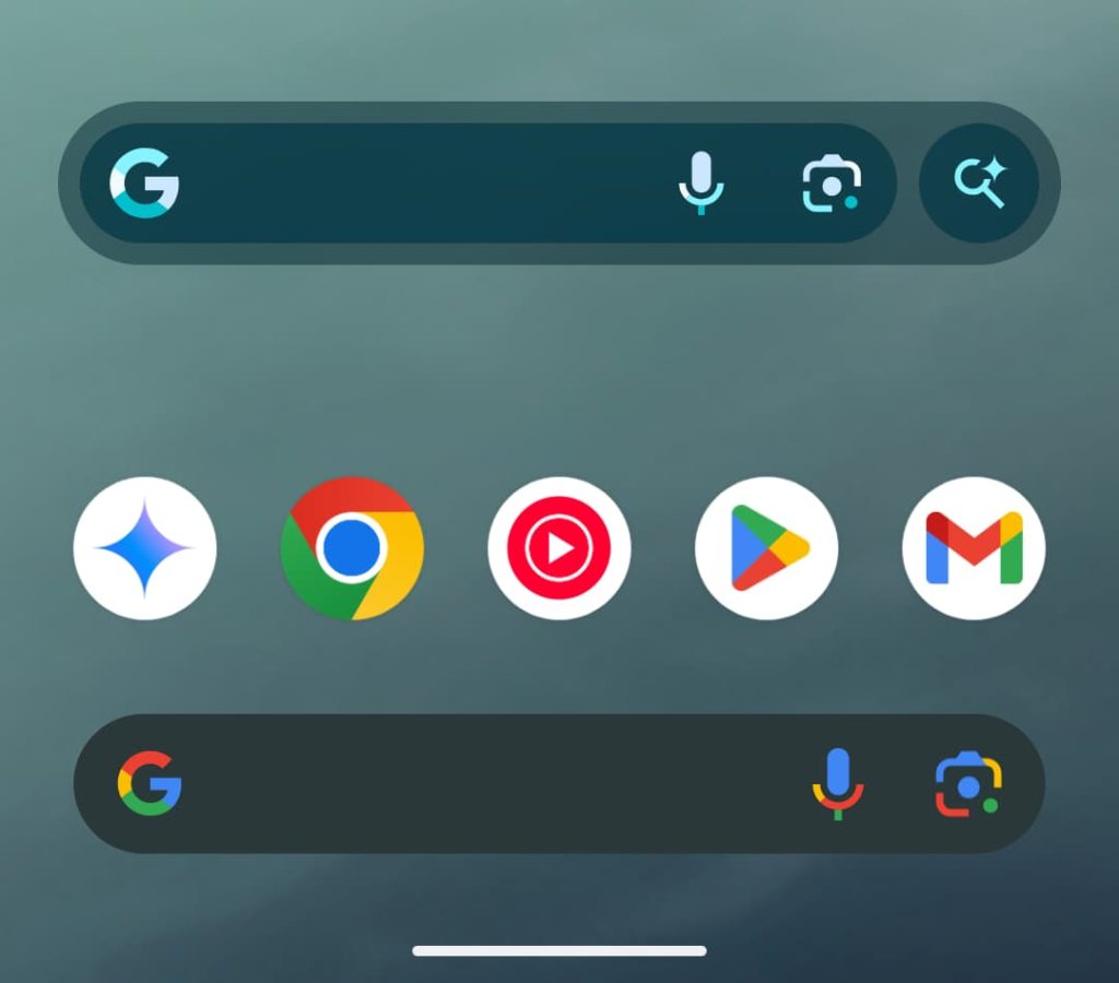 Google redesigning the Search bar widget on Android