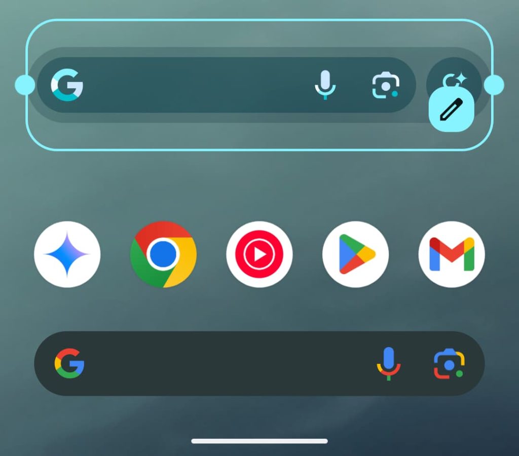 Google redesigning the Search bar widget on Android