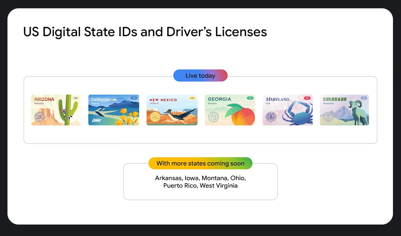 Where Google Wallet state IDs are available on Android [Updated]
