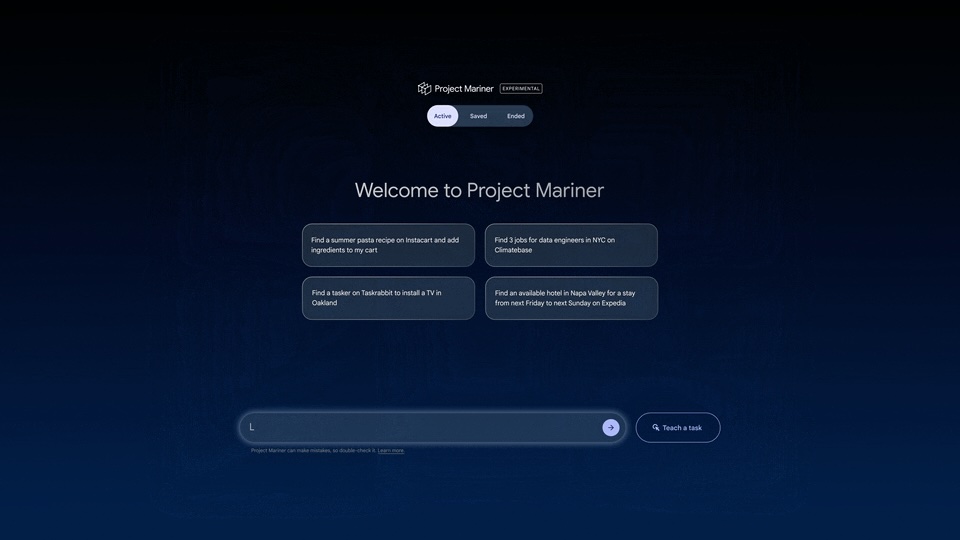 Google bringing Project Mariner browser agents to Gemini app