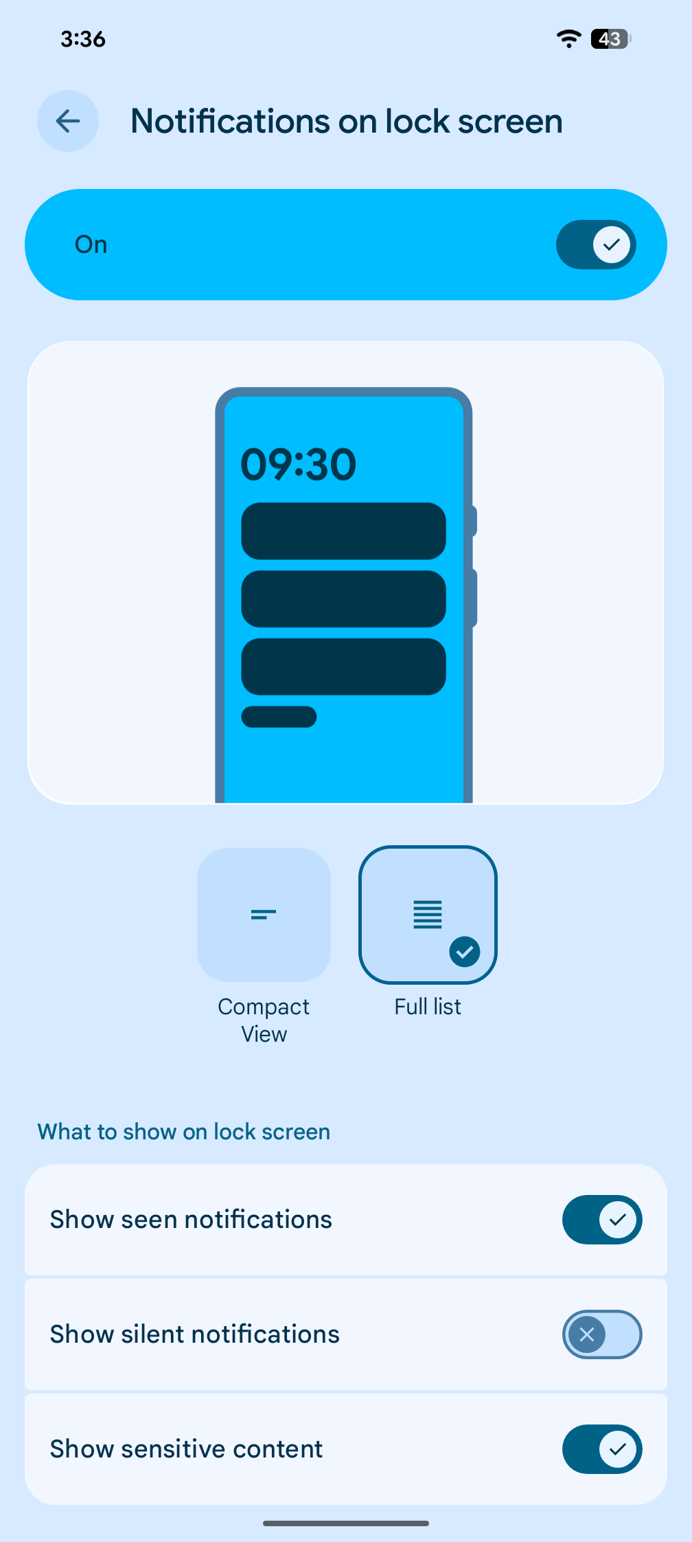 How to set your preferred notification view on Pixel's lock screen