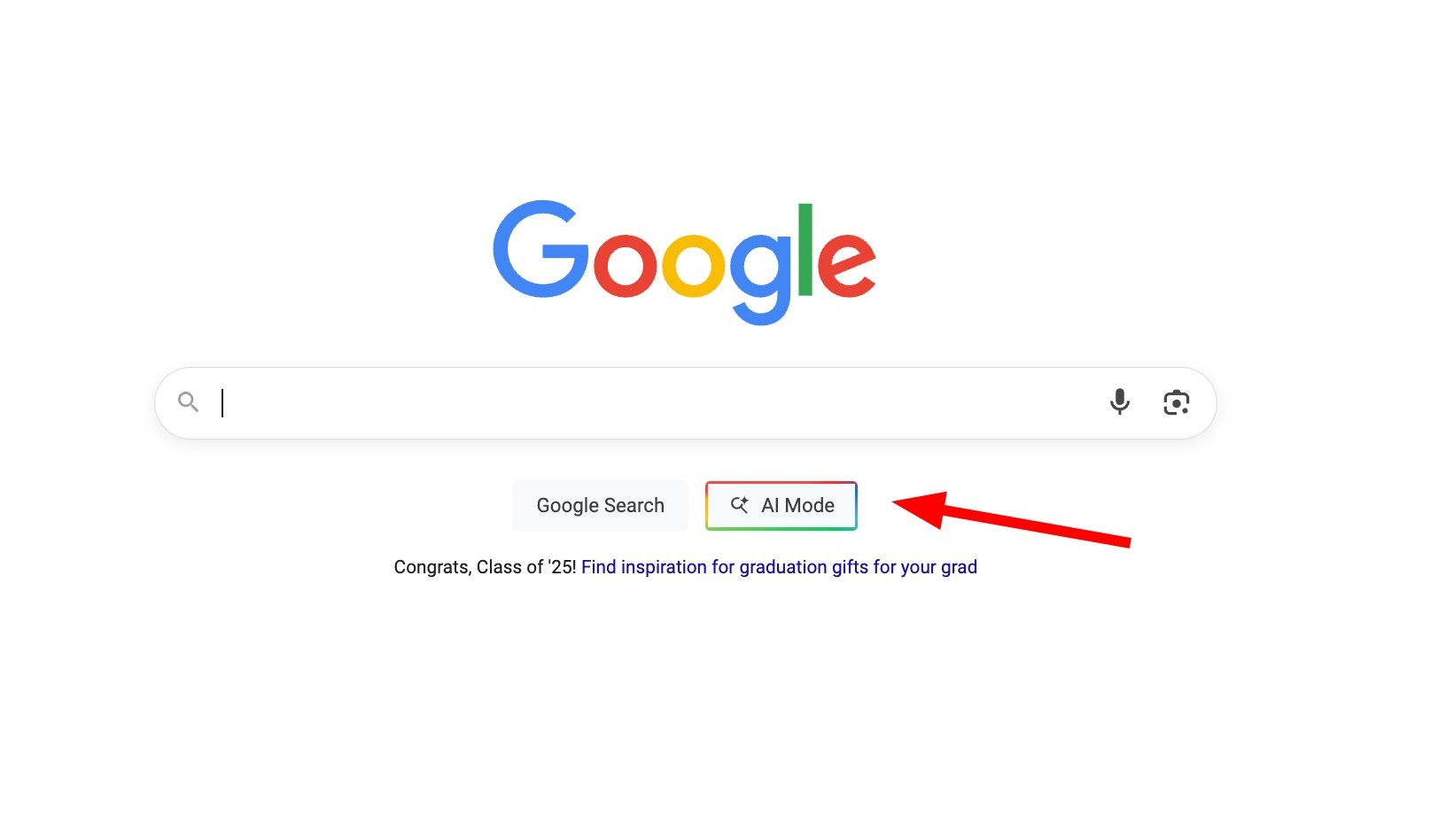 Google tests replacing 'I'm Feeling Lucky' with AI Mode button