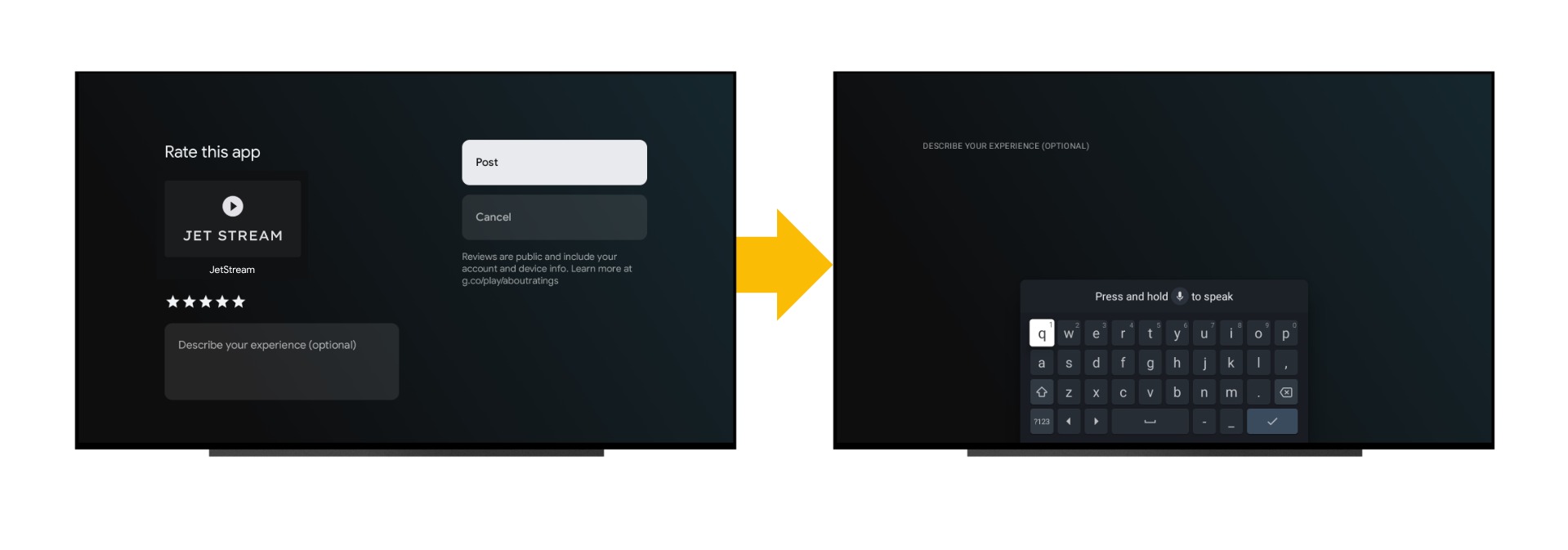 Google TV apps will start showing pop-ups that beg you for ratings