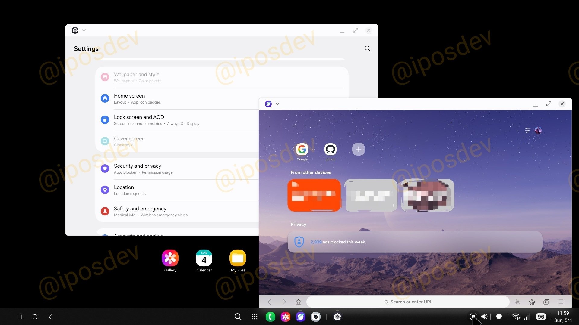 Samsung DeX redesign leaks to match Android 16's desktop mode