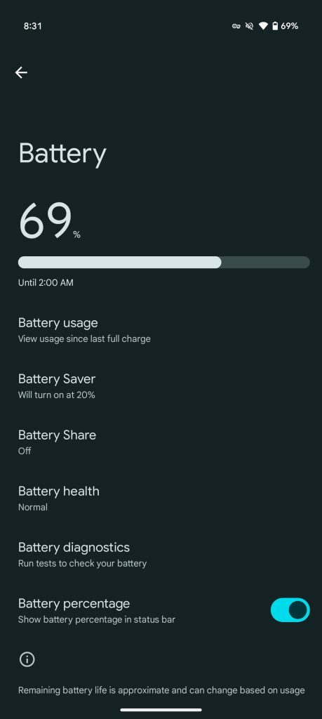Android 16 adds Battery health capacity, assistance on new Pixel