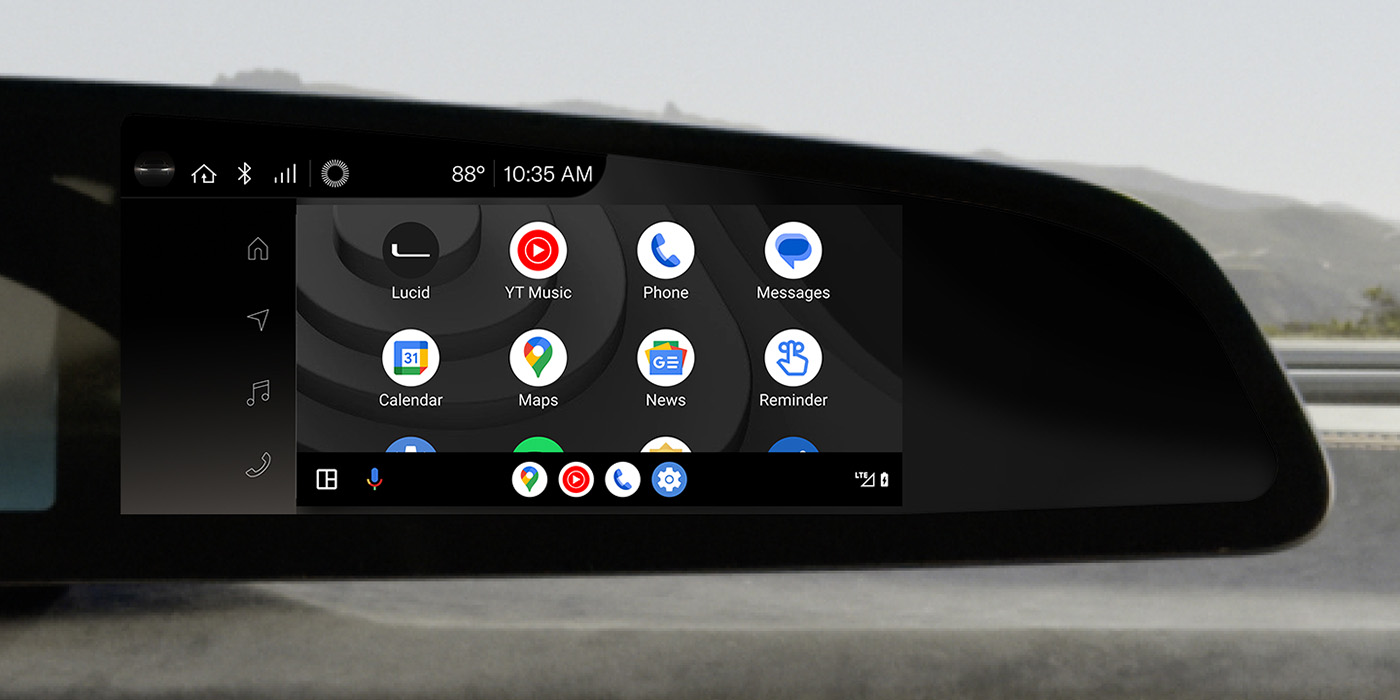 Android Auto finally arrives for Lucid Air vehicles