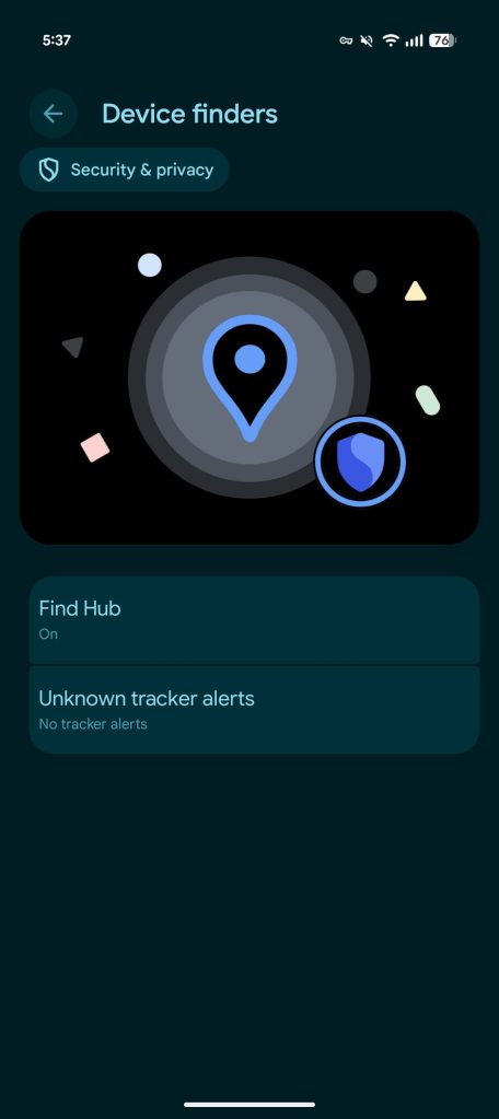 Find Hub rebrand comes to Android Settings