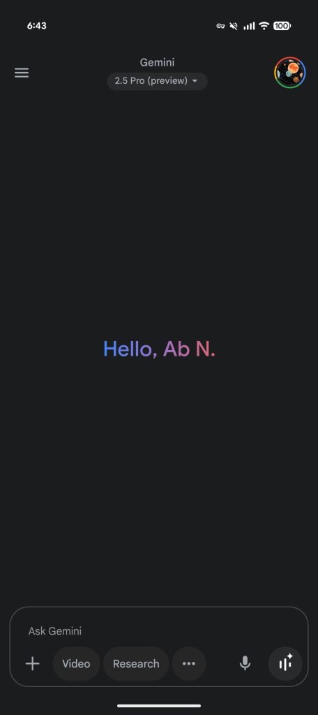 Gemini app switches to always available nav drawer on Android