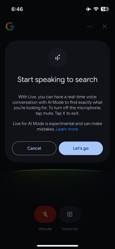 Google starts testing ‘Search Live’ in AI Mode