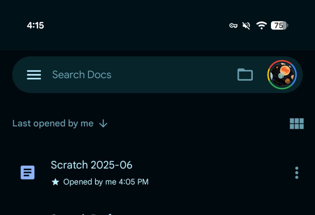 Google Docs for Android finally fixes the search-status bar bug