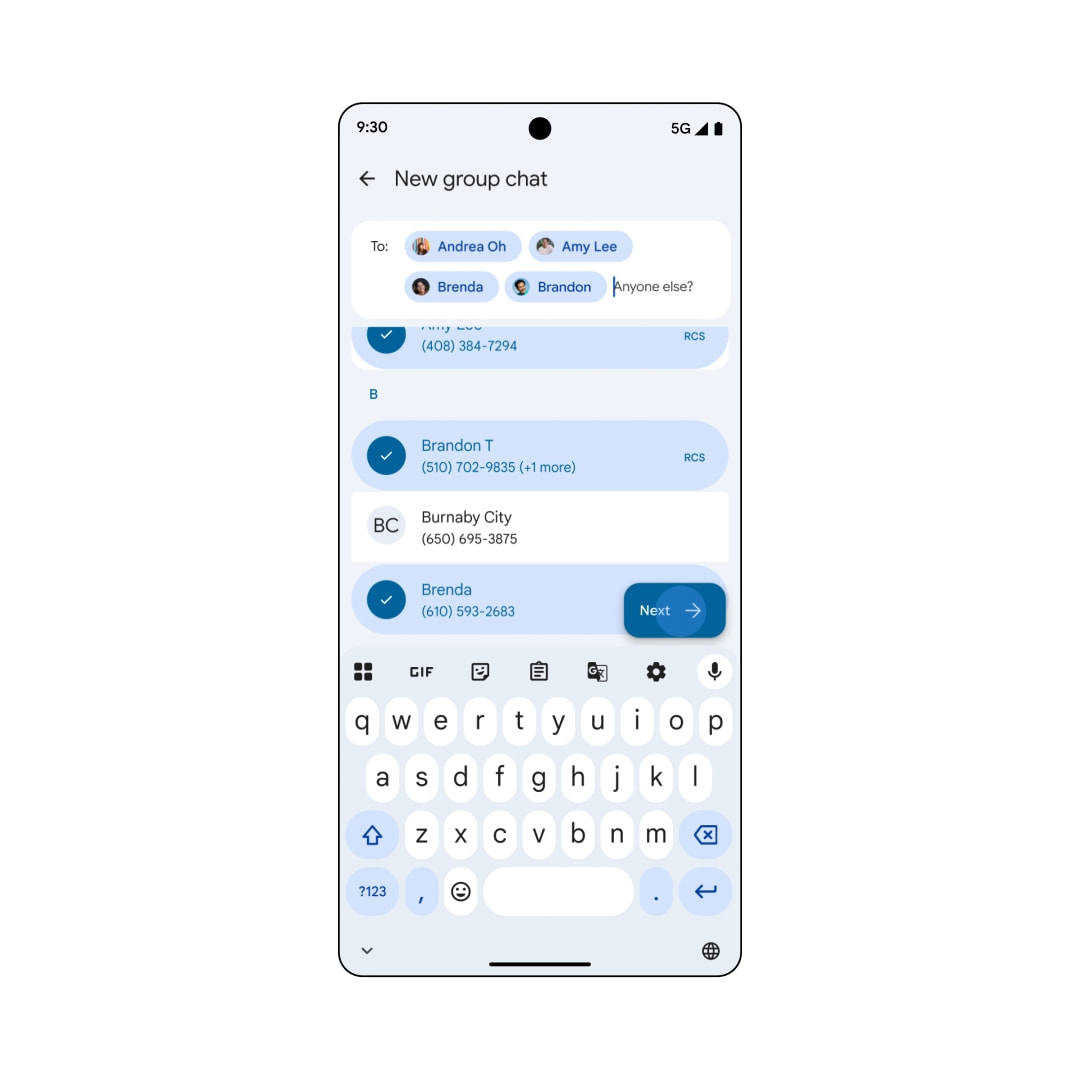Google Messages group chat upgrade, per device Home Favorites