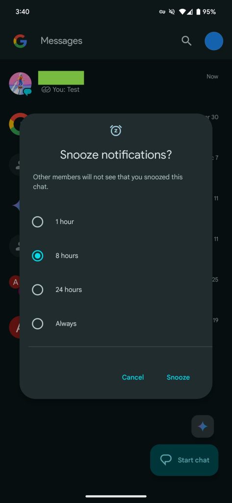 Google Messages rolls out Delete for everyone, Snooze notifications
