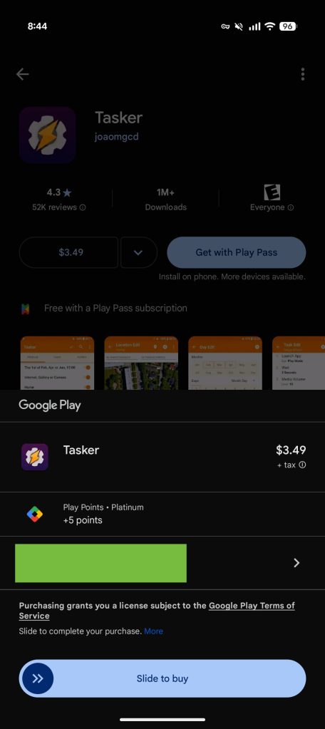 Google Play Store replaces ‘1-tap buy’ with ‘Slide to buy’