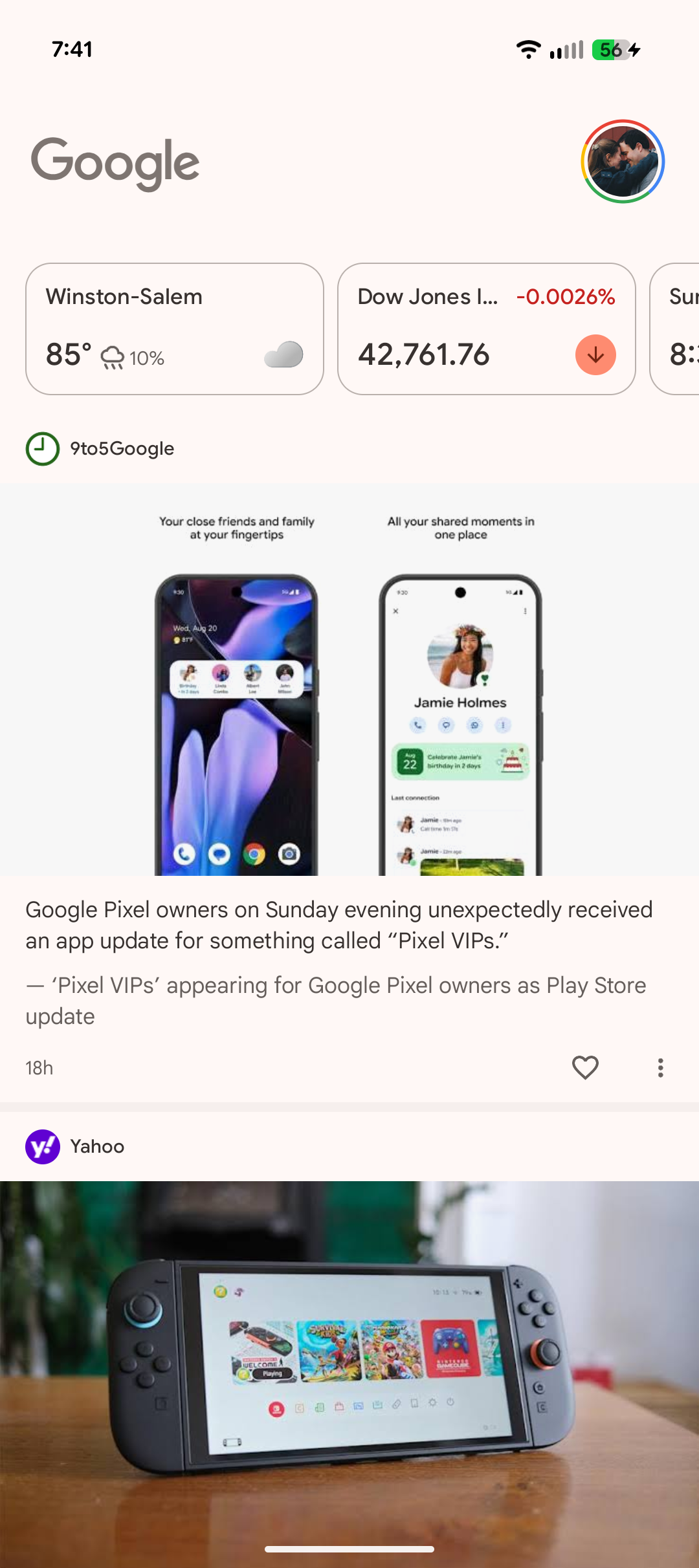 Google Discover now shows article previews over headline
