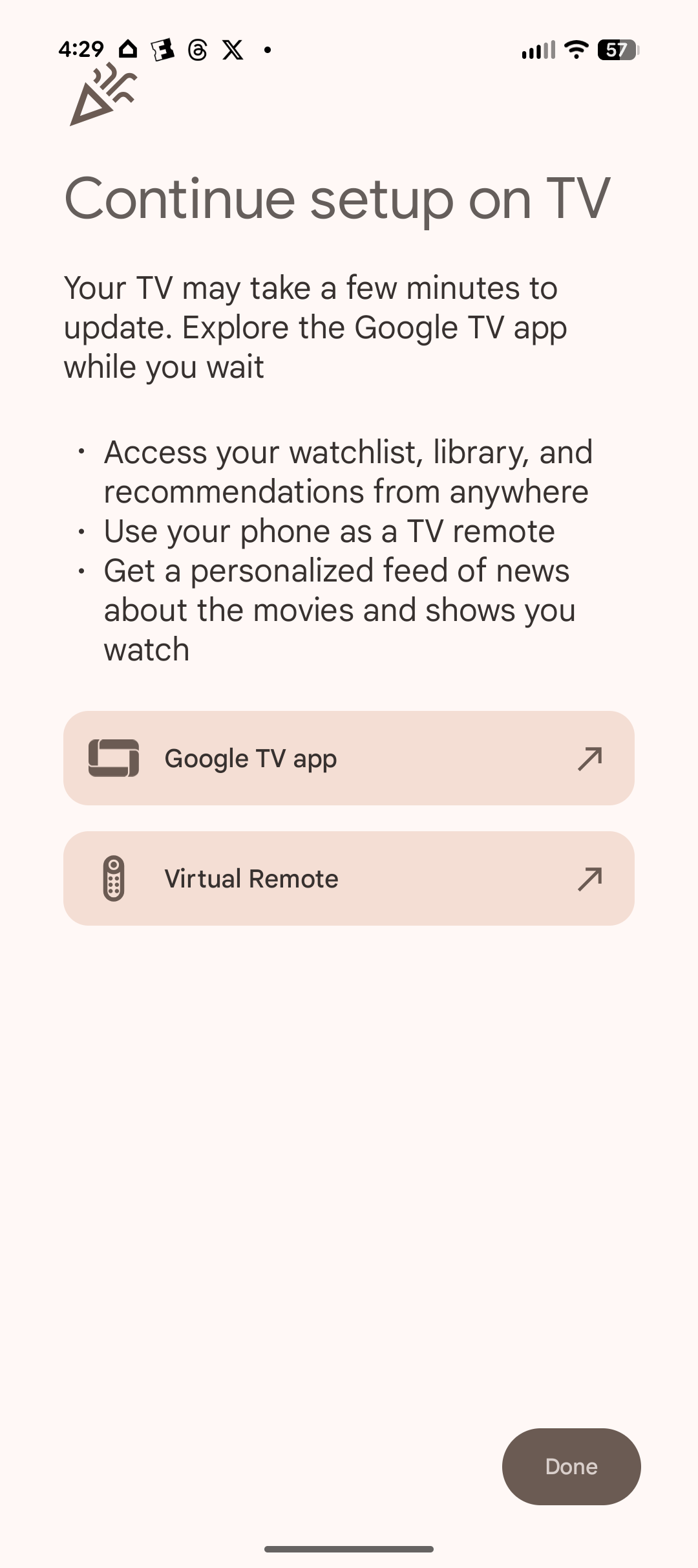 The new Google TV setup process is so fast and easy