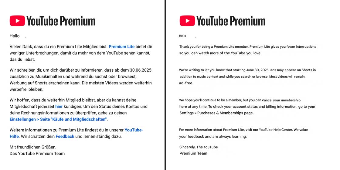 YouTube Premium Lite will soon start showing ads in Shorts