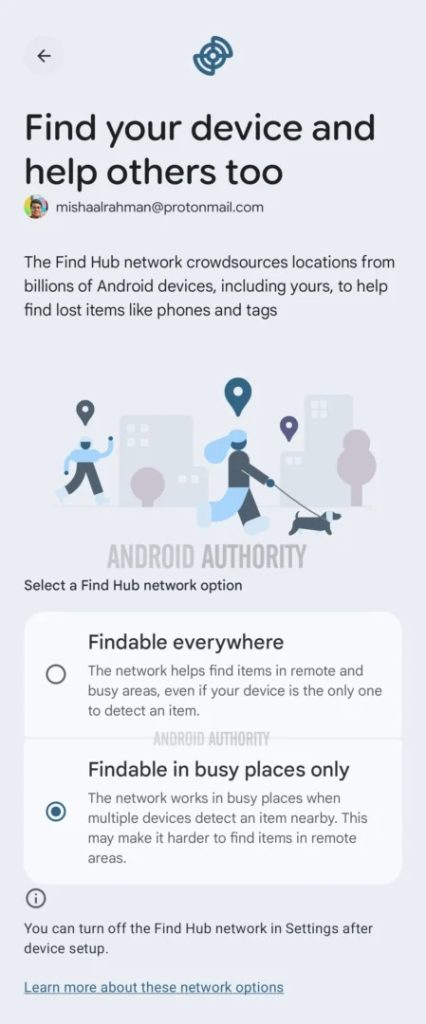 Google will prompt Android users to adjust Find Hub privacy setting
