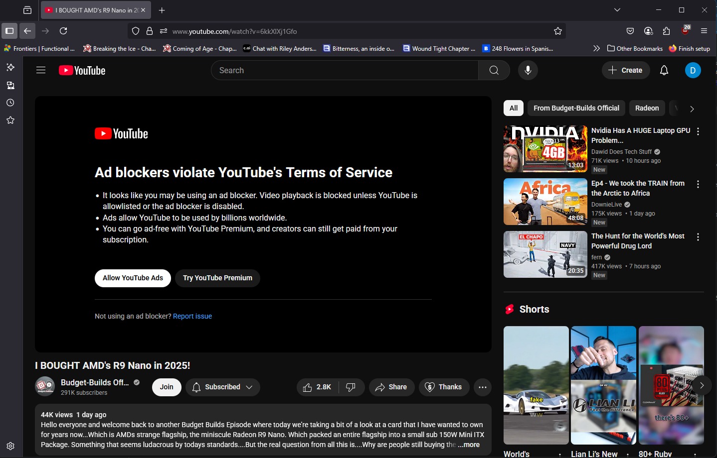 YouTube's new round of ad blocker blocking brings user complaints
