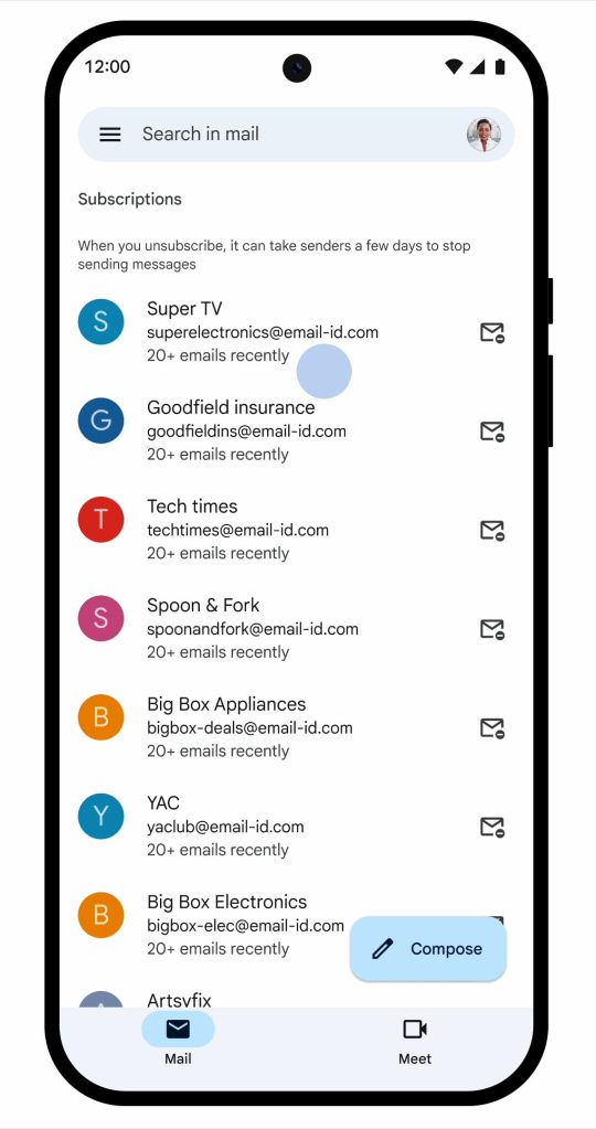 Gmail ‘Manage subscriptions’ list rolling out on Android, iOS, web