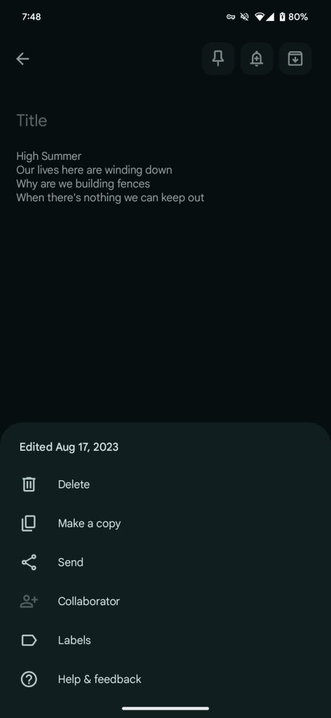 Google Keep rolling out Material 3 Expressive redesign