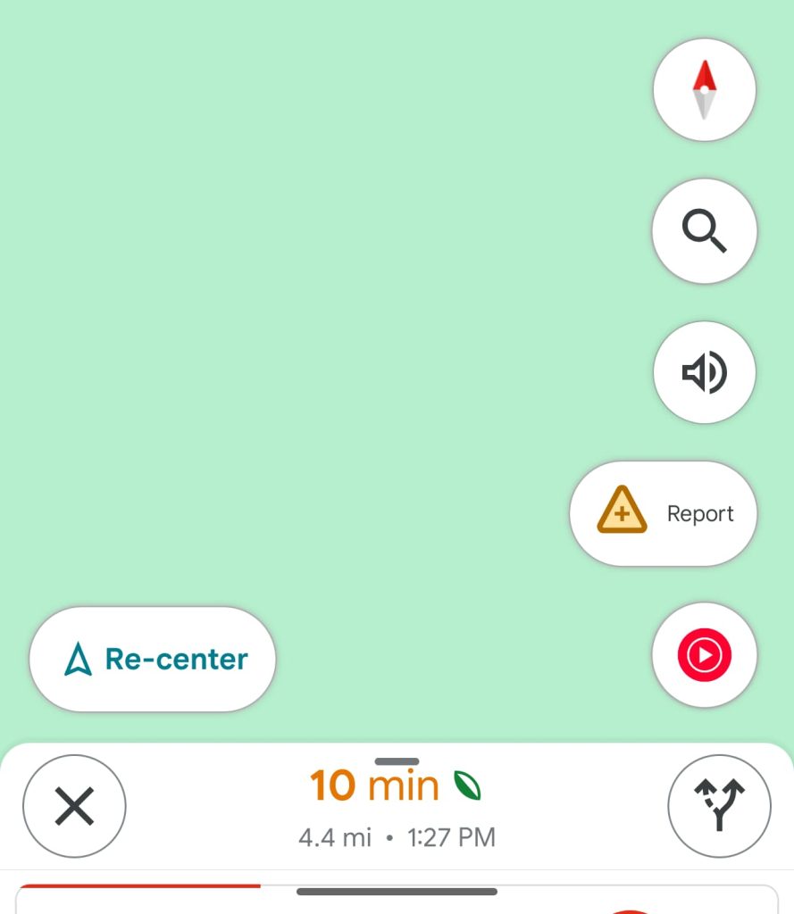 Google Maps navigation missing media controls on Android [U: Bug]