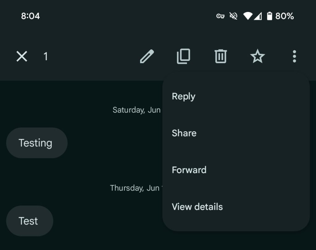 Google Messages has new text Details page with M3E redesign