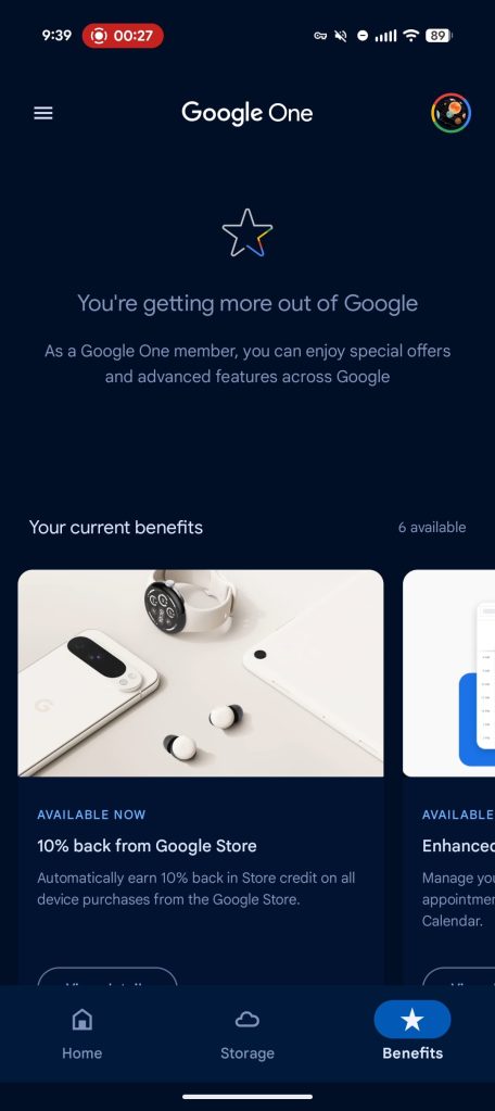 Google One Material 3 Expressive redesign drops the graphics