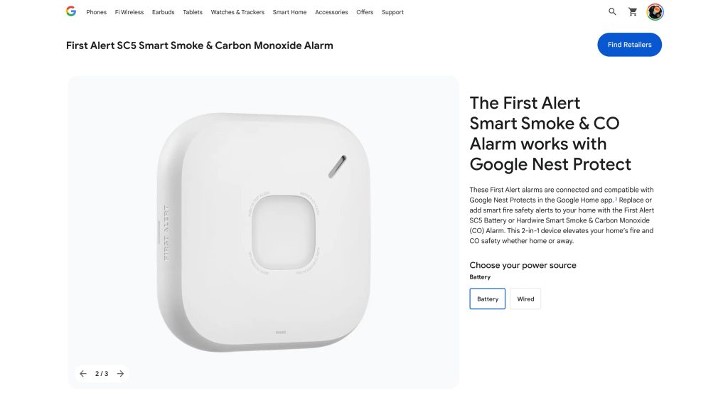 Google Store lists & promotes Nest Protect replacement