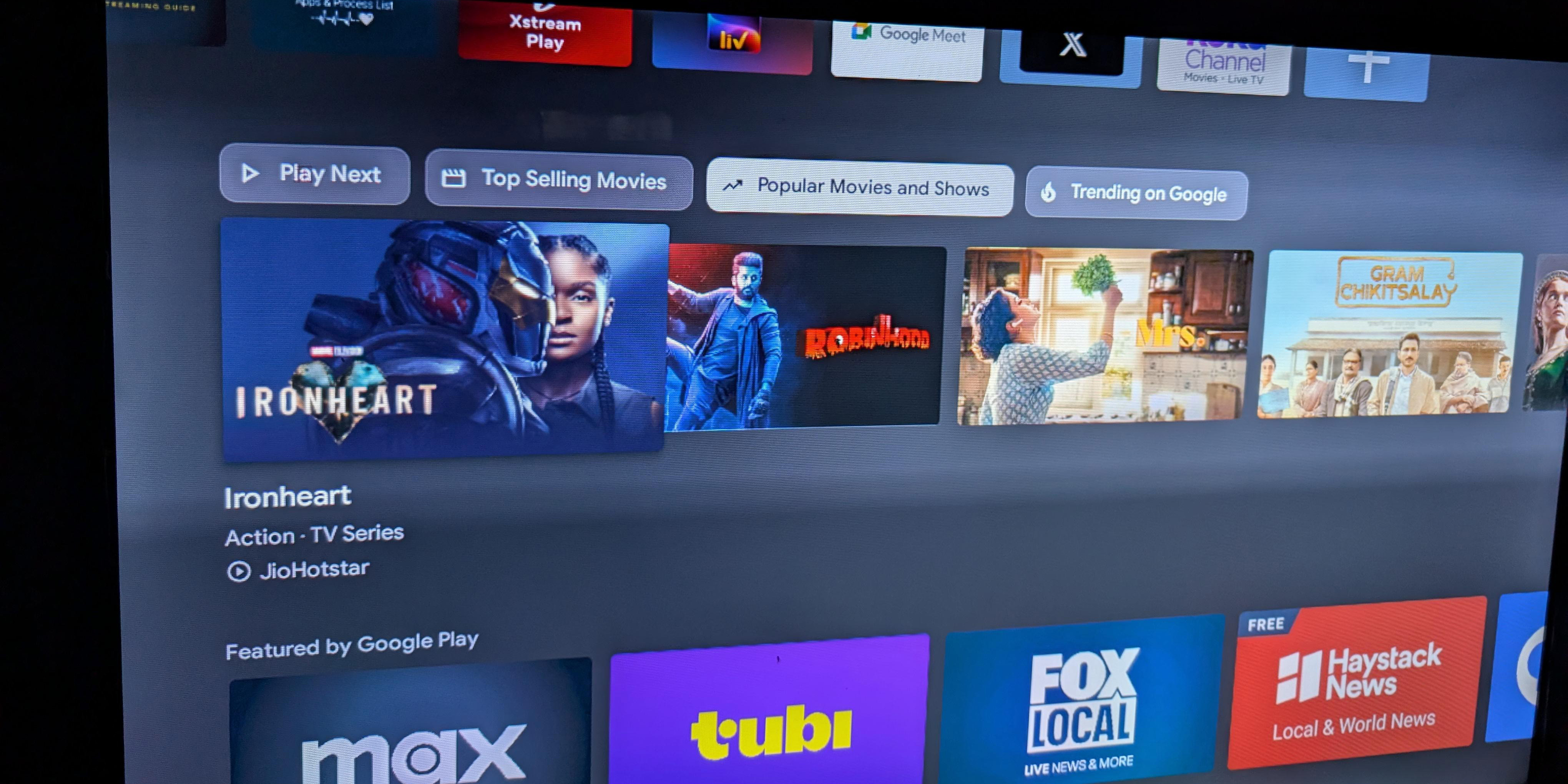 Android TV homescreen update adds promos to 'Play Next'