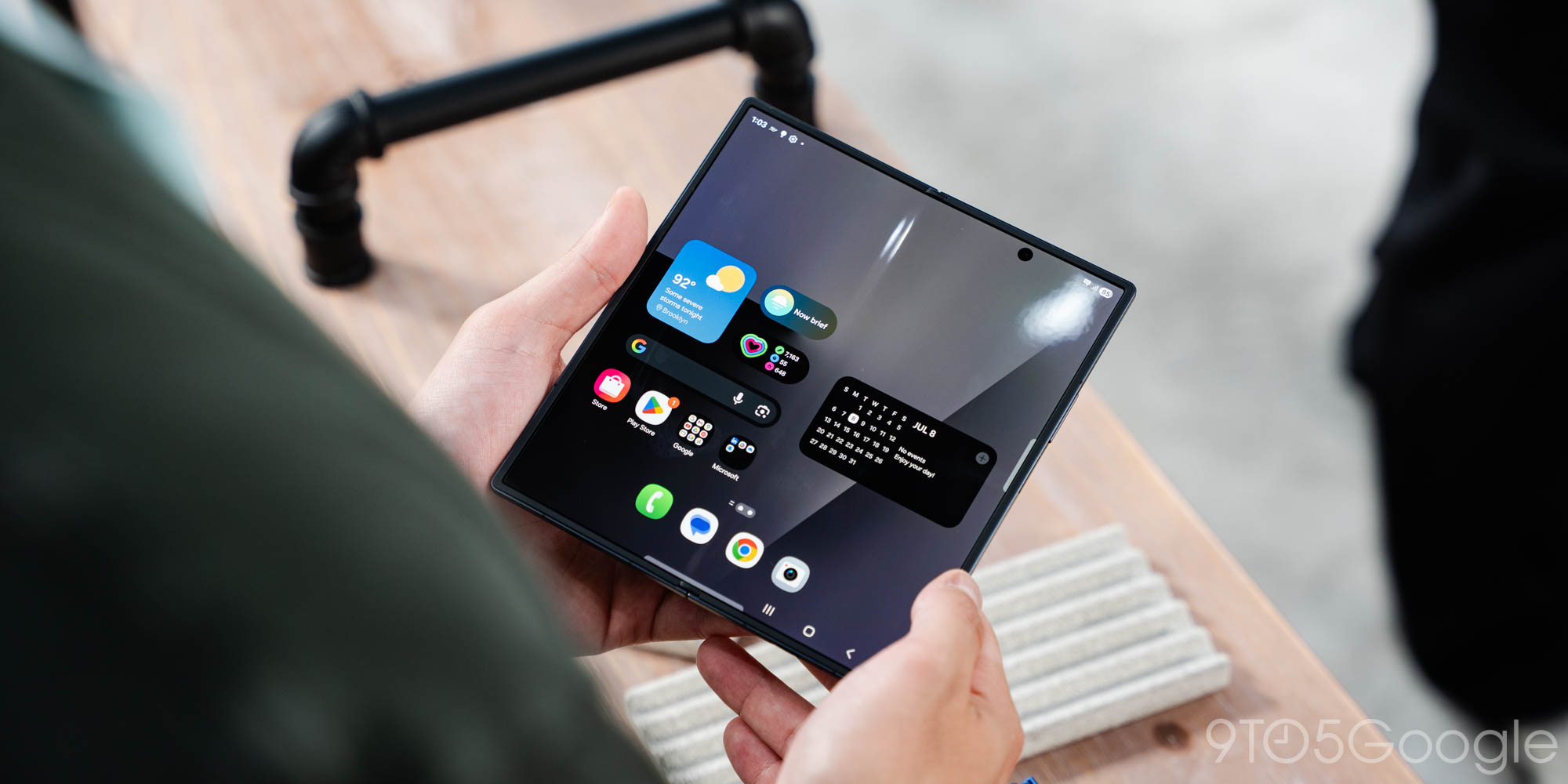 The Galaxy Z Fold 7 is half the size of the original, and that’s ...