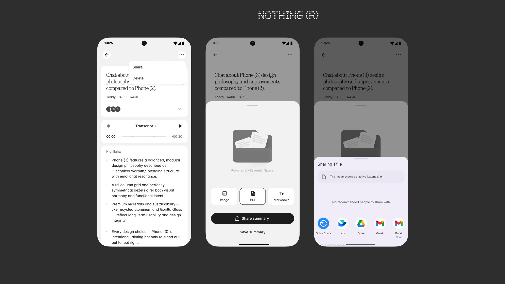 Nothing updates Essential Space with Google Calendar, more