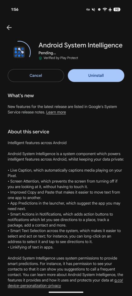 Google rolls out new Android ‘System services’ update page