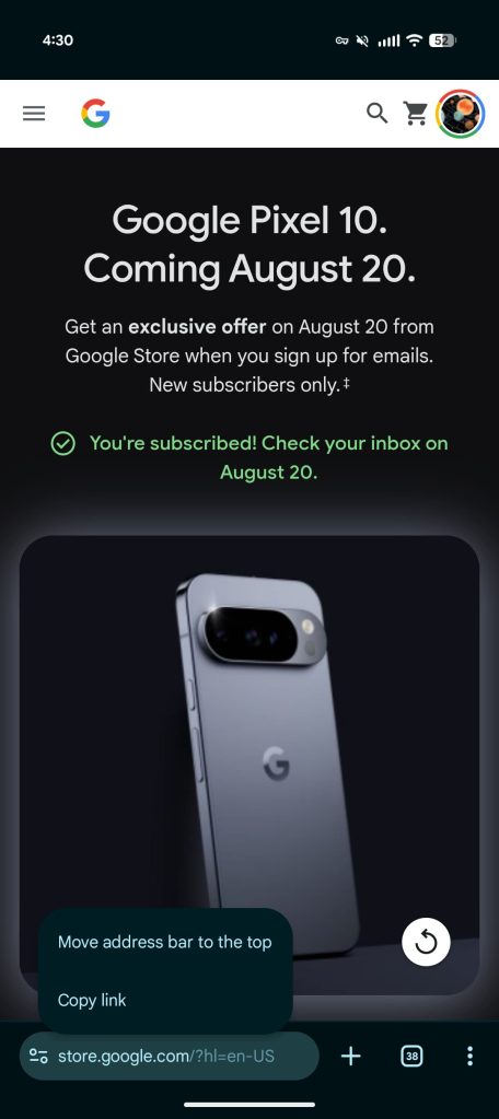 Are you using Chrome for Android’s bottom address bar? [Poll]