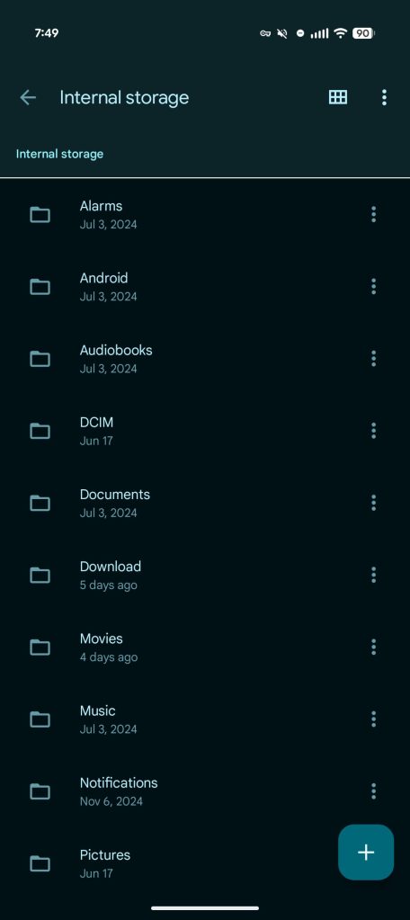 Files by Google M3 Expressive redesign: animated carousel, nav rail