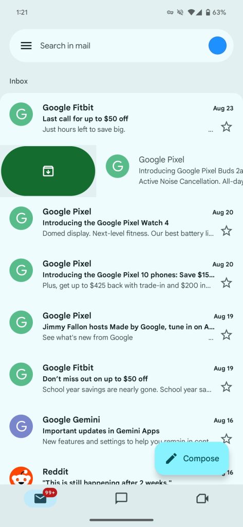 Gmail rolls out Material 3 Expressive redesign on Android