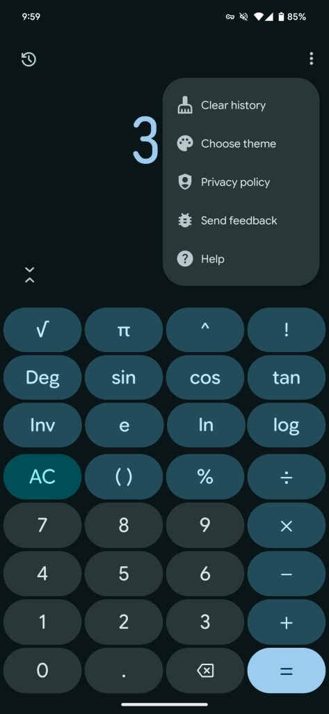 Google Calculator 9.0 brings Material 3 Expressive redesign