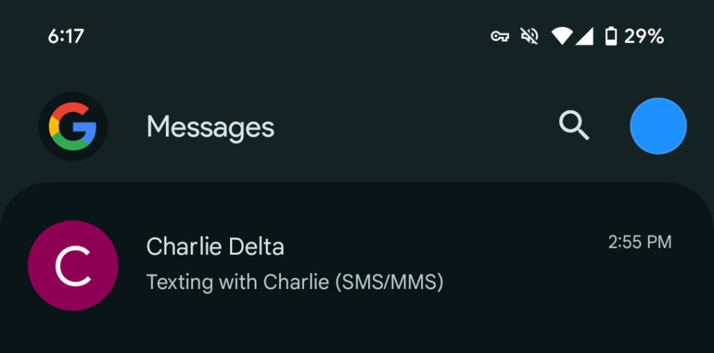 Google Messages homepage redesign rolling out with two variants