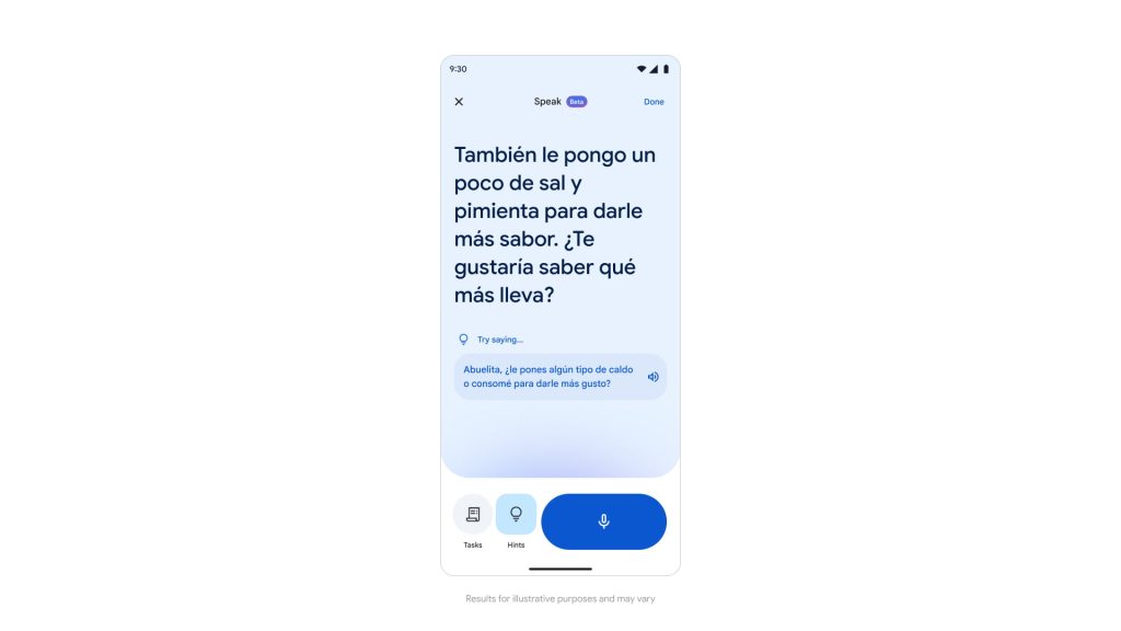 Google Translate adding AI live translation, language practice