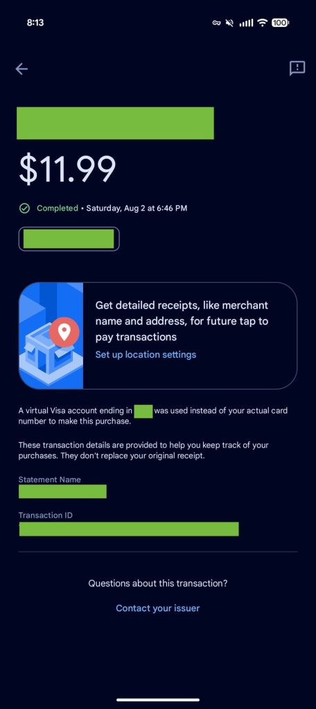 Google Wallet requires location for ‘detailed receipts’ with maps