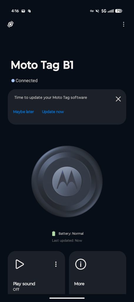 Moto Tag app update to install UWB firmware widely rolling out