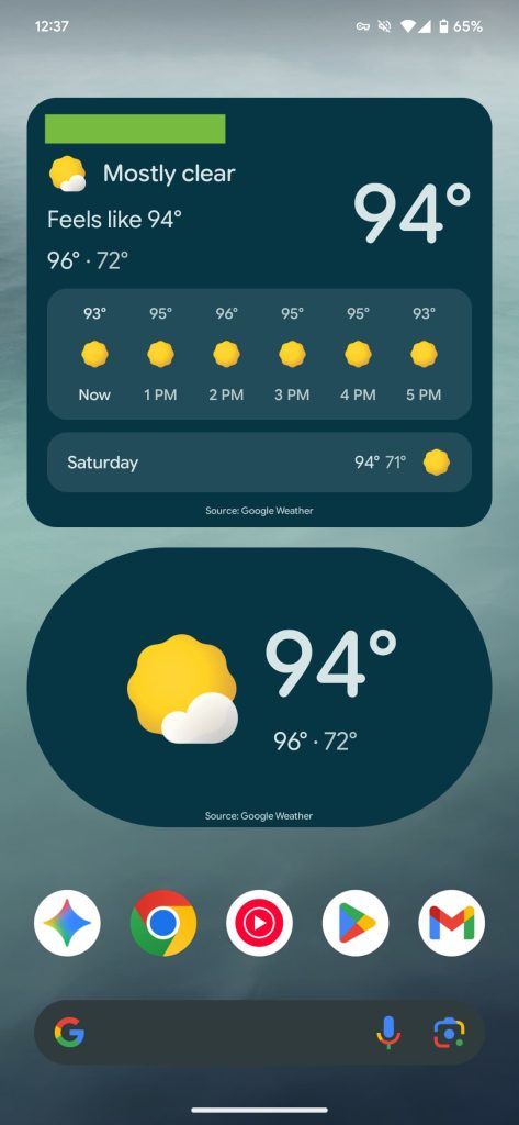 Pixel Weather update adds widgets, Material 3 Expressive tweaks