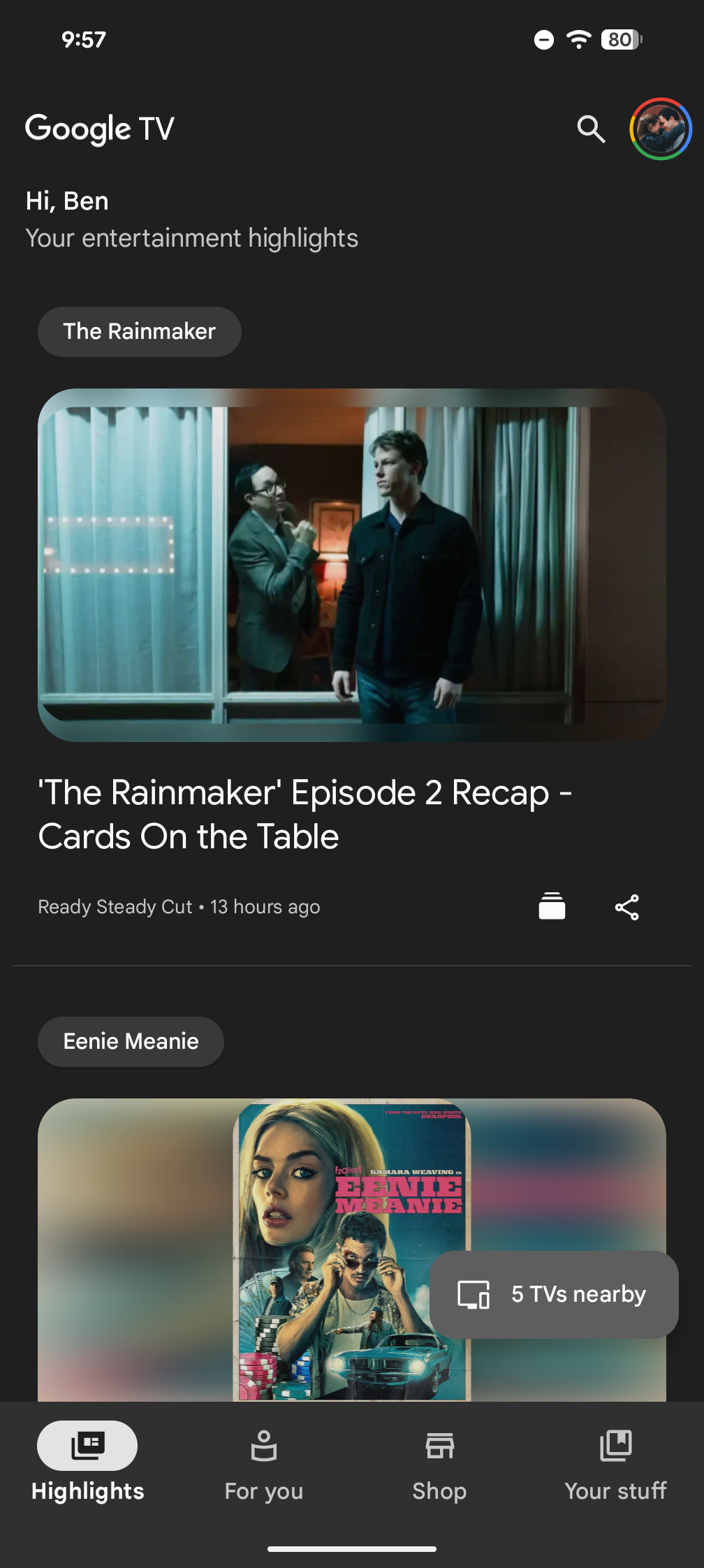 Google TV app rolling out Material 3 Expressive redesign