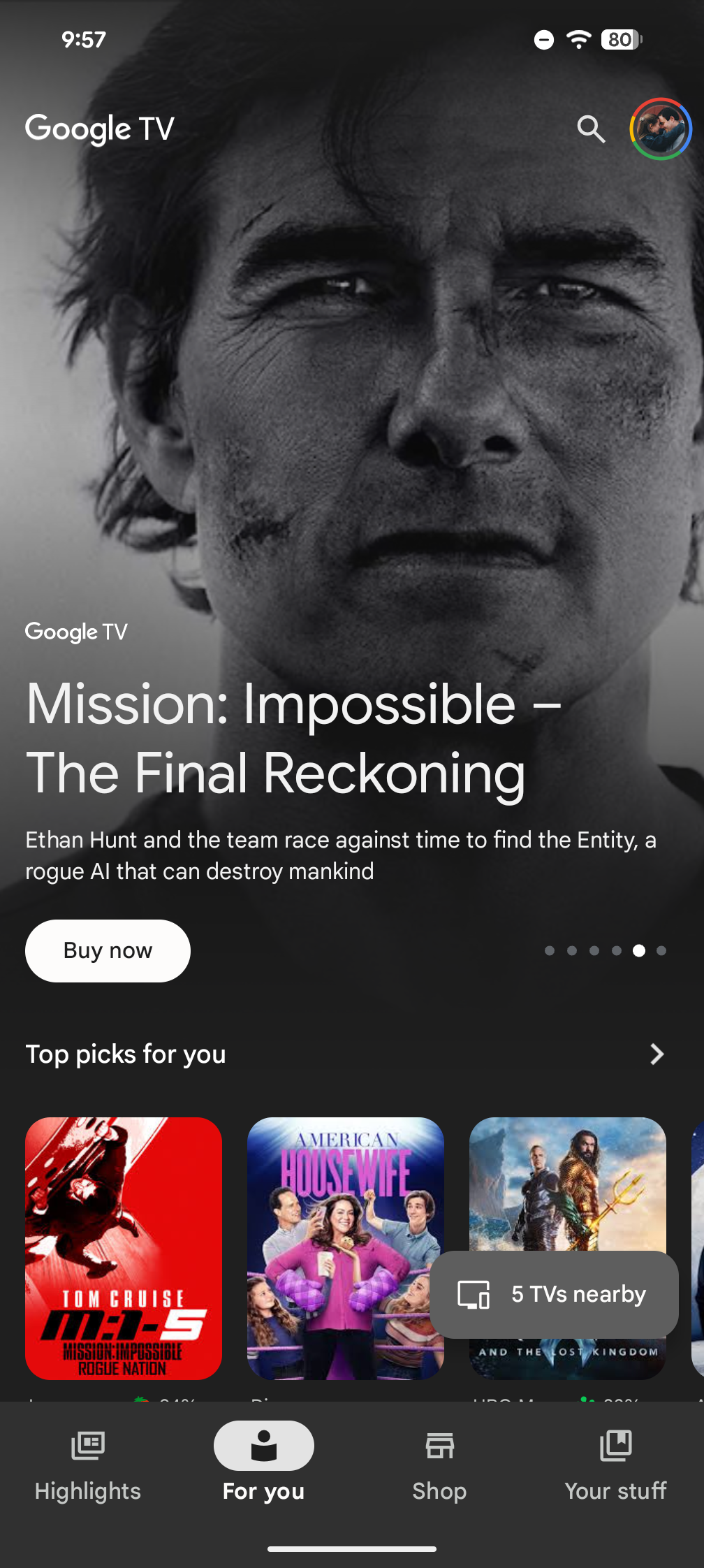 Google TV app rolling out Material 3 Expressive redesign
